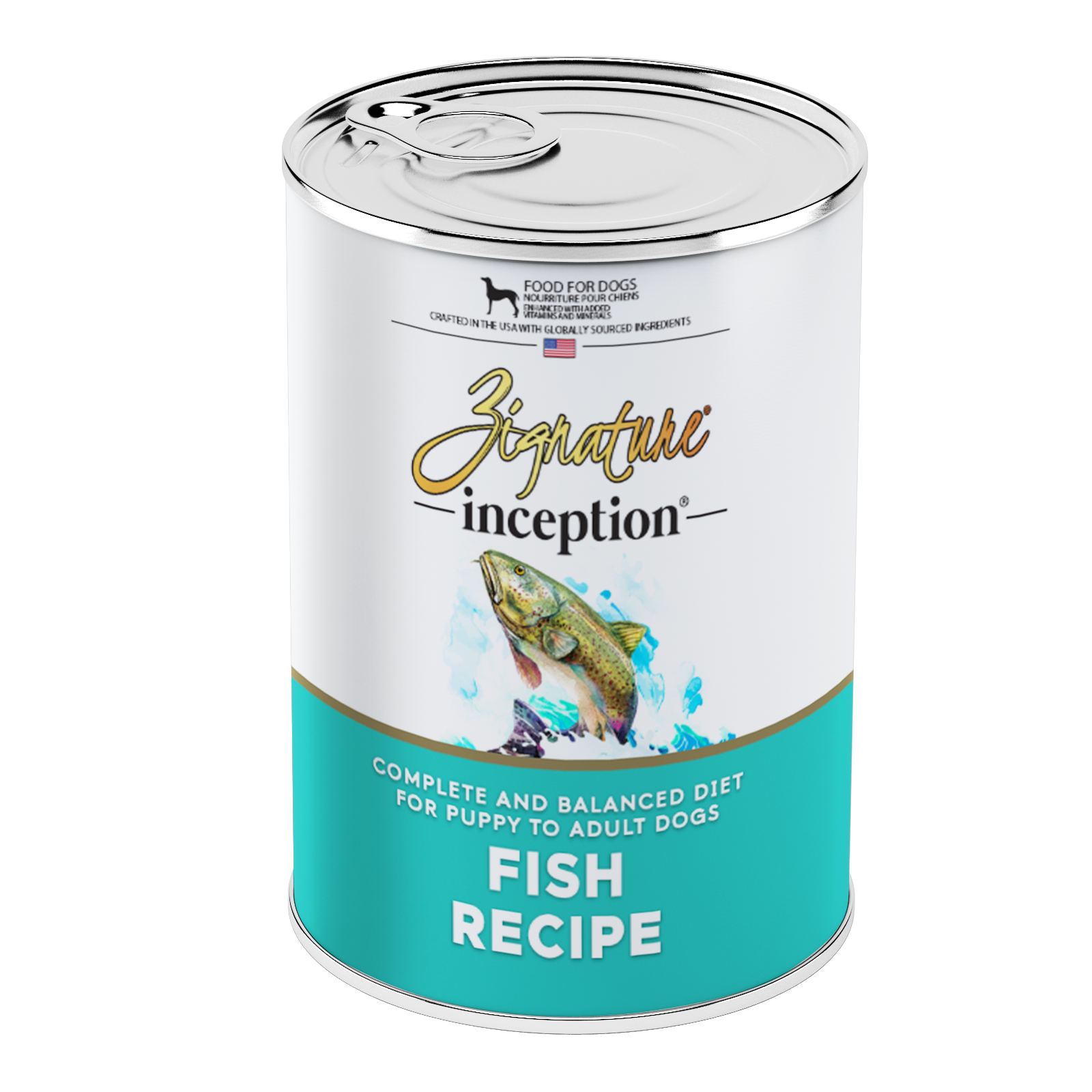 Zignature Inception Fish Recipe Wet Food Can - Zignature